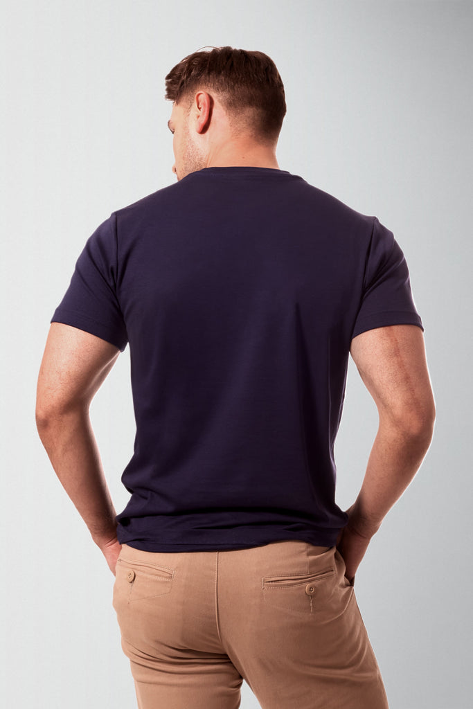 Franela Azul Oscuro Cuello Redondo – Cabannaweb